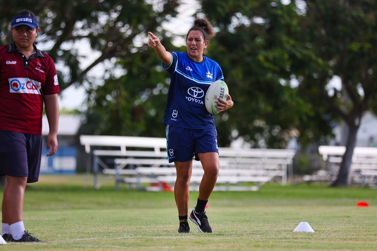 GALLERY: NRLW Cowboys come and try clinic | Cowboys