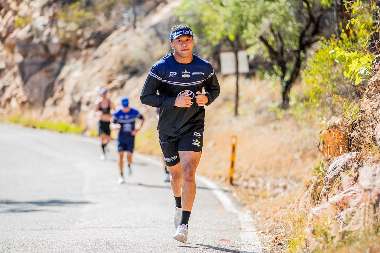 Gallery: First Castle Hill climb of the NRL pre-season | Cowboys