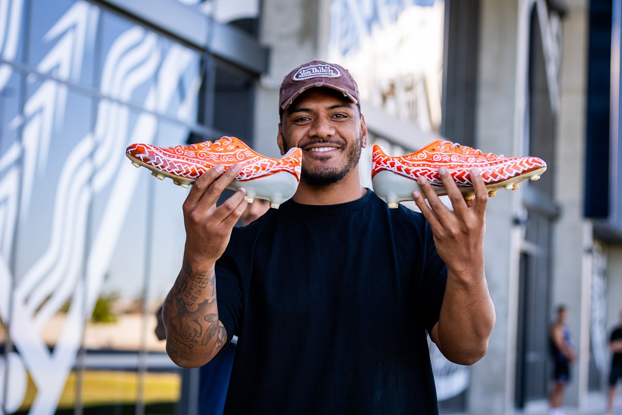 Gallery: Cowboys receive their 2025 NRL Indigenous Round boots | Cowboys