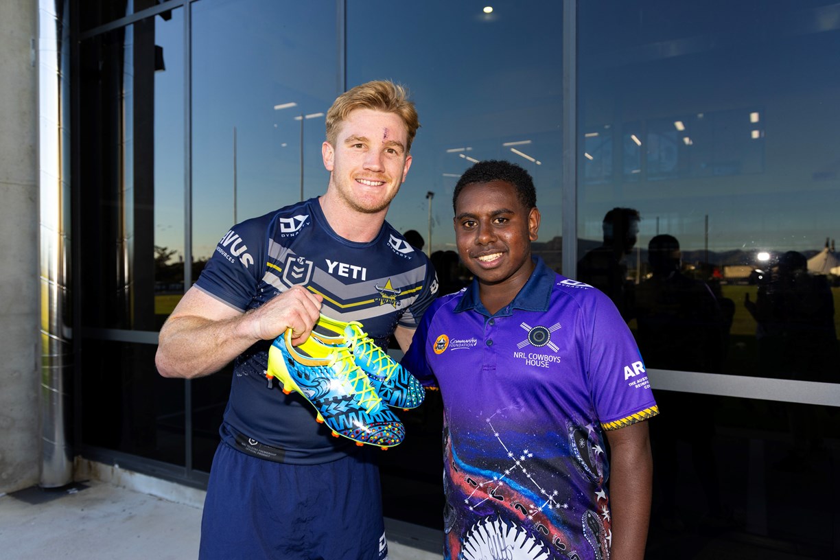 Gallery: Cowboys receive their 2025 NRL Indigenous Round boots | Cowboys