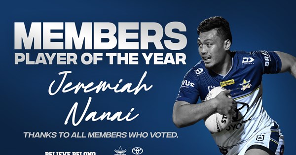 Nanai recognised by members | Cowboys