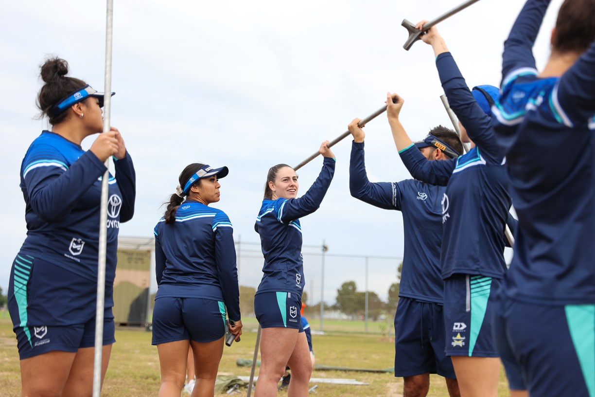 Cowboys NRLW team building activity | Cowboys