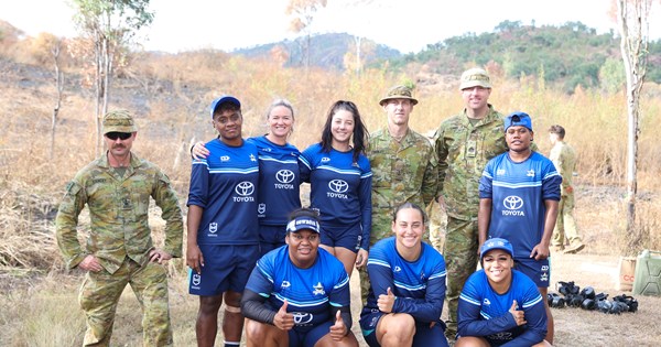 Cowboys NRLW team building activity | Cowboys