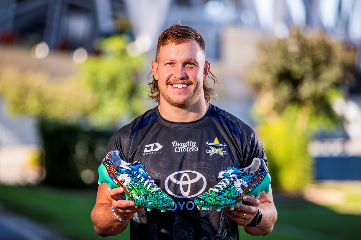 Gallery: Cowboys receive their NRL Indigenous Round boots | Cowboys