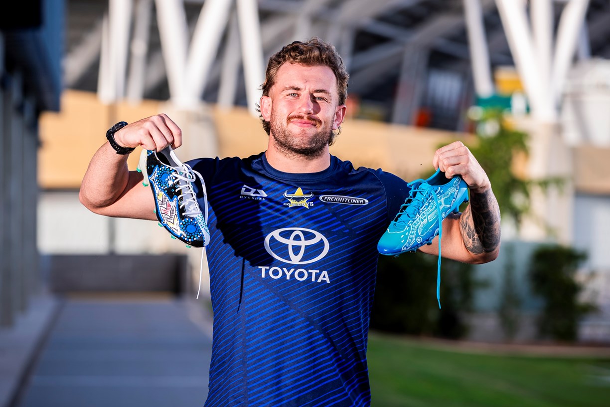 Gallery: Cowboys receive their NRL Indigenous Round boots | Cowboys