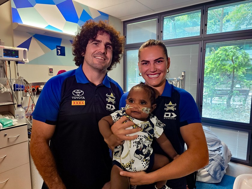 Jake and Jakiya bring smiles to sick kids | Cowboys