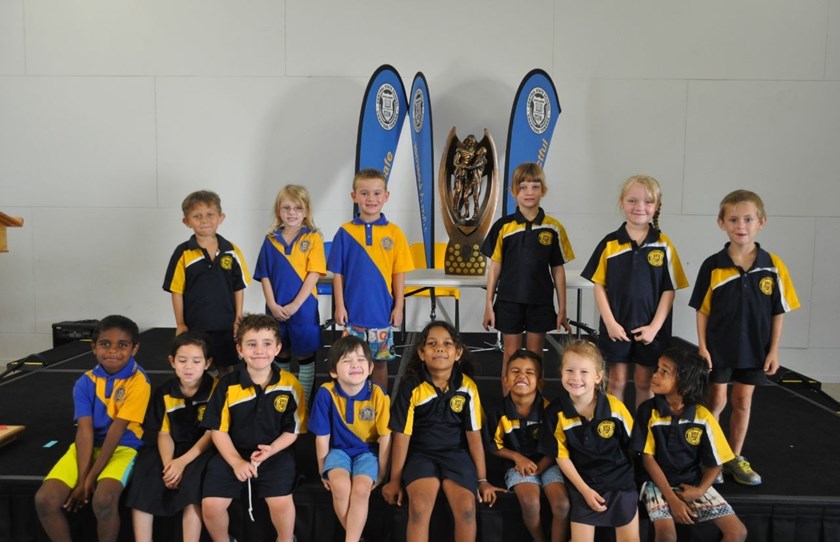 Trophy visit | Charters Towers schools | Cowboys