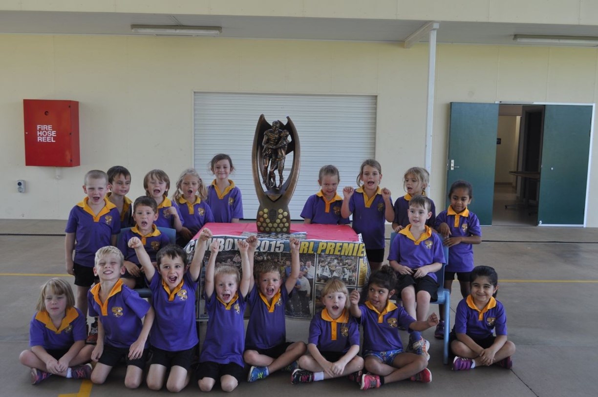 Trophy visit | Charters Towers schools | Cowboys