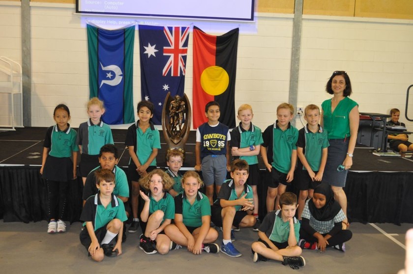 Trophy visit | Aitkenvale State School | Cowboys