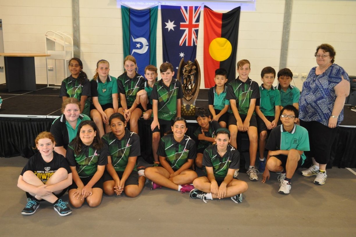 Trophy visit | Aitkenvale State School | Cowboys