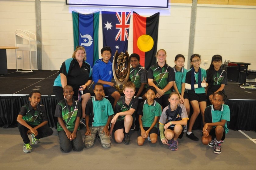 Trophy visit | Aitkenvale State School | Cowboys