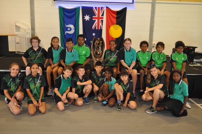 Trophy visit | Aitkenvale State School | Cowboys