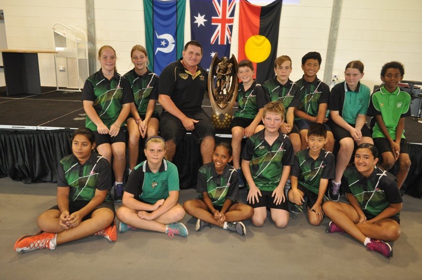 Trophy visit | Aitkenvale State School | Cowboys
