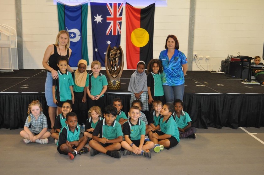 Trophy visit | Aitkenvale State School | Cowboys