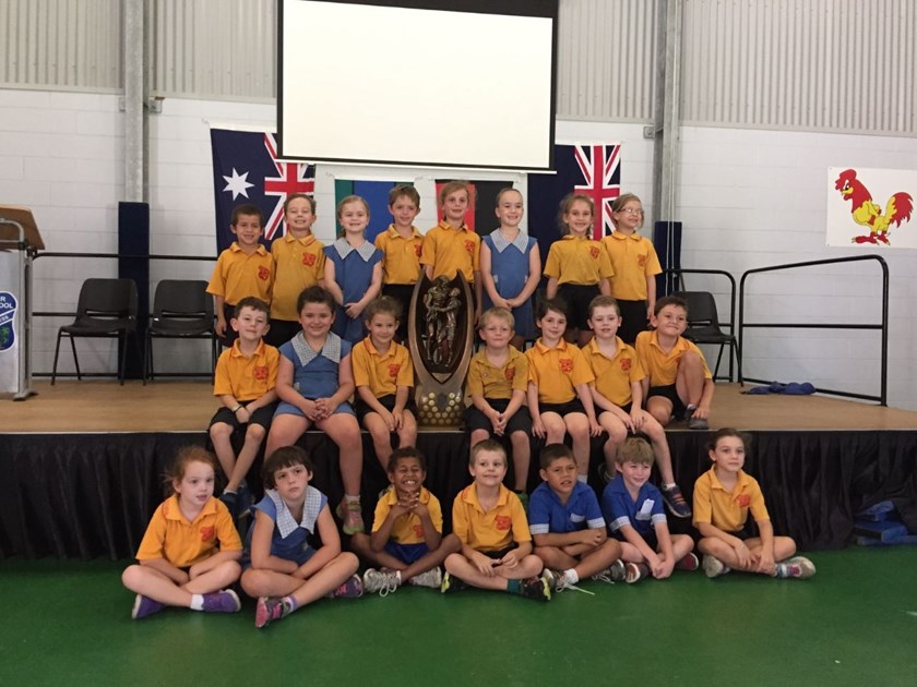 Trophy visit | Ayr schools | Cowboys