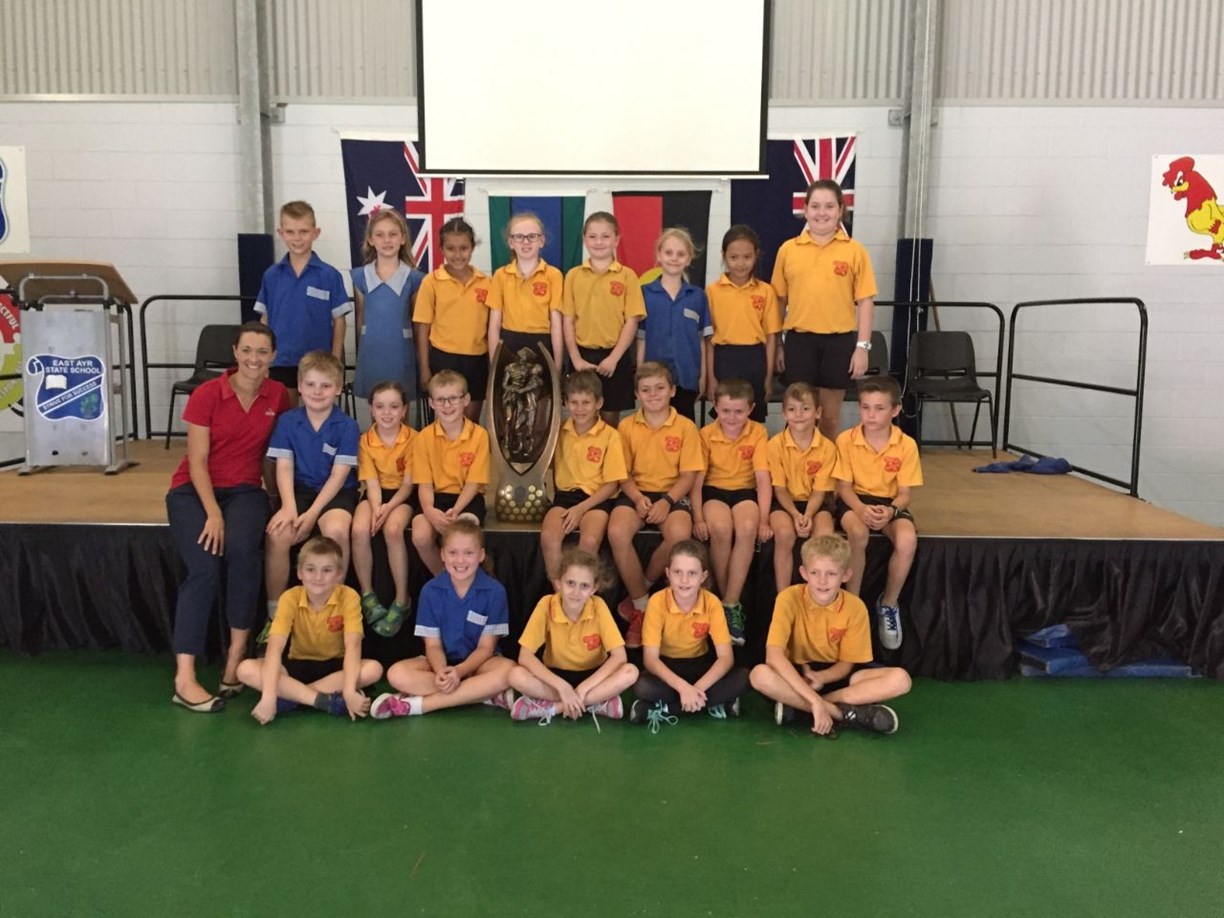 Trophy visit | Ayr schools | Cowboys