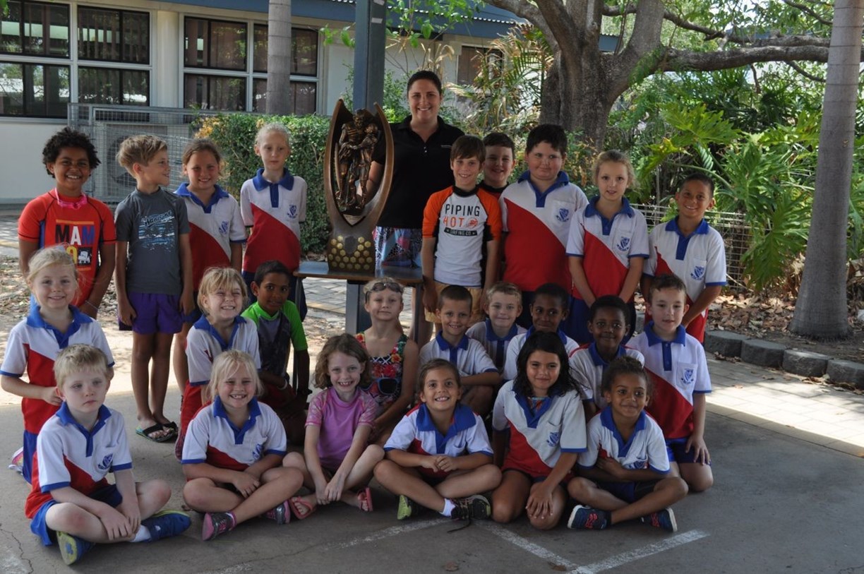 Trophy visit | Townsville schools | Cowboys