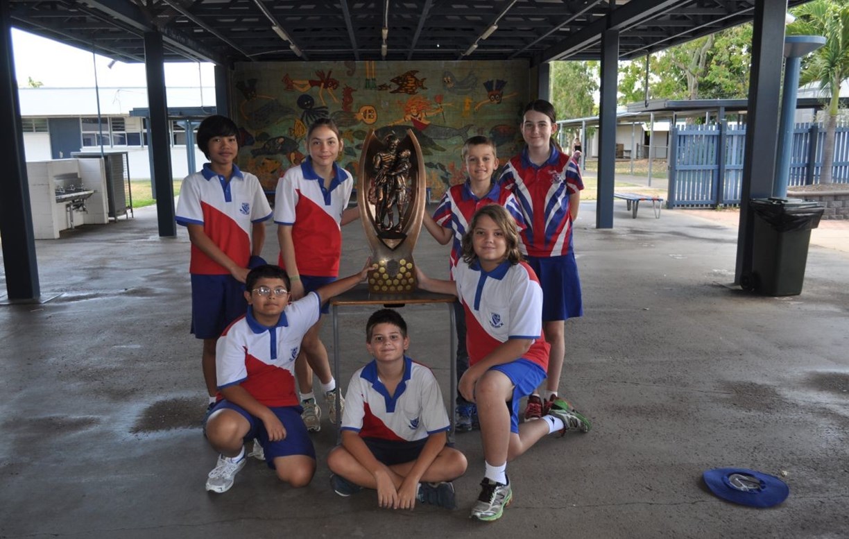 Trophy visit | Townsville schools | Cowboys