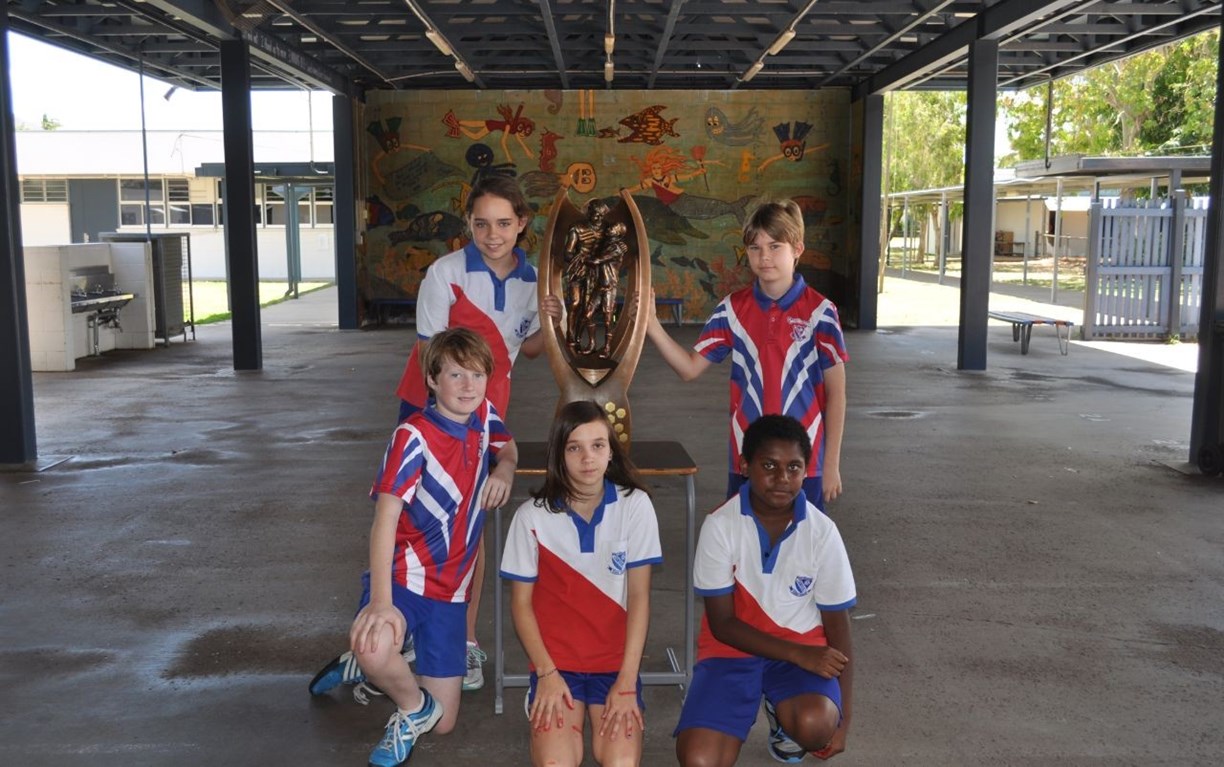 Trophy visit | Townsville schools | Cowboys